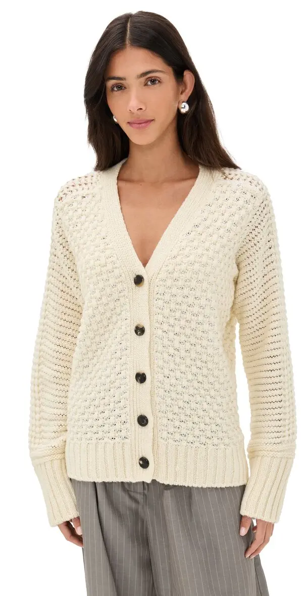 LA LIGNE Textured Stitch Cardigan