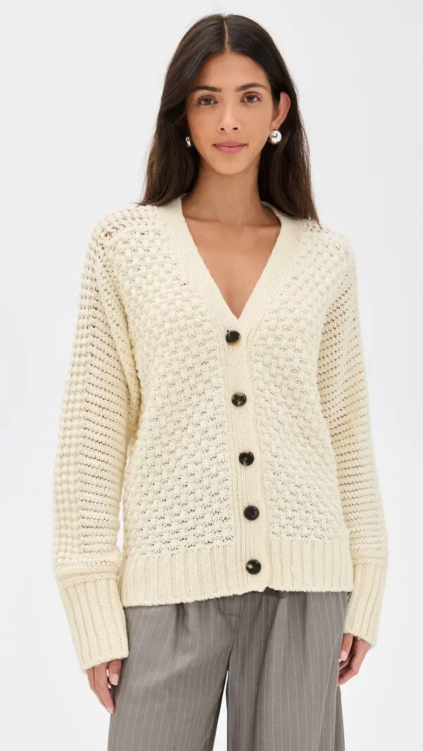 LA LIGNE Textured Stitch Cardigan