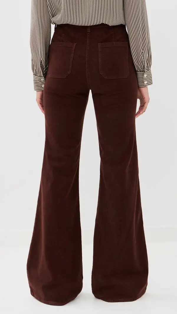 NILI LOTAN Florence Velveteen Pants - Cabernet