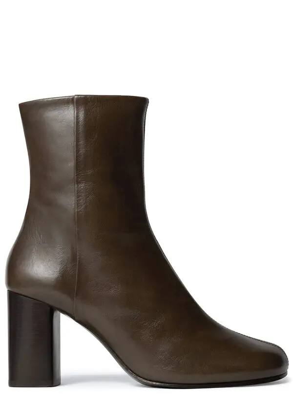 LEMAIRE Anatomic 80 Leather Boots - Brown
