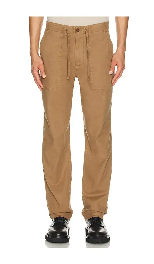 Faherty Brand Dune Utility Pant - Wood Bark