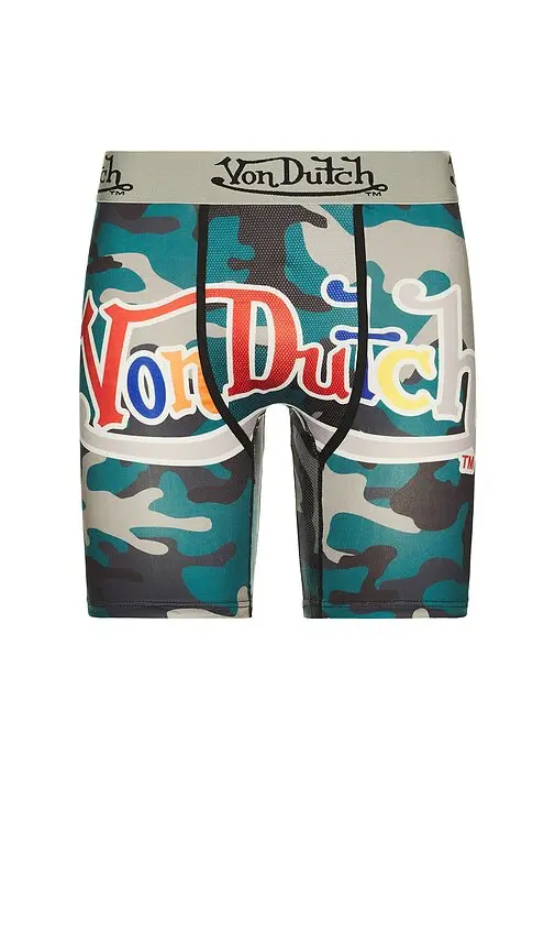 VON DUTCH Camo 2 Pack Boxer Brief In Green
