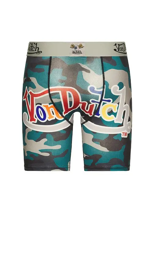 VON DUTCH Camo 2 Pack Boxer Brief In Green