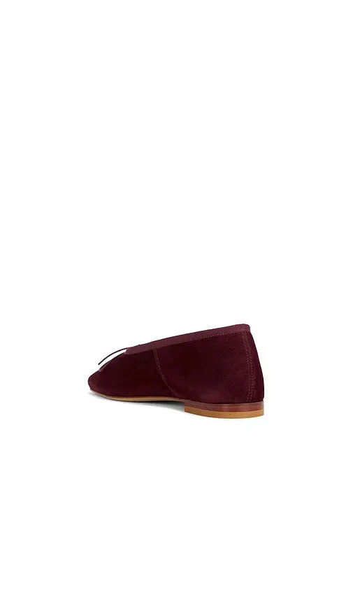 MANSUR GAVRIEL Square Toe Ballerina Flat - Plum