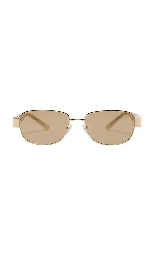BANBE The Addison Sunglasses In Metallic Gold - Gold Pearl & Tort Beige