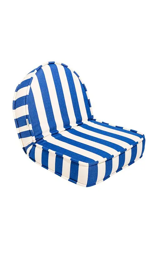 BUSINESS & PLEASURE Reclining Pillow Lounger - Crew Mediterranean Blue Stripe
