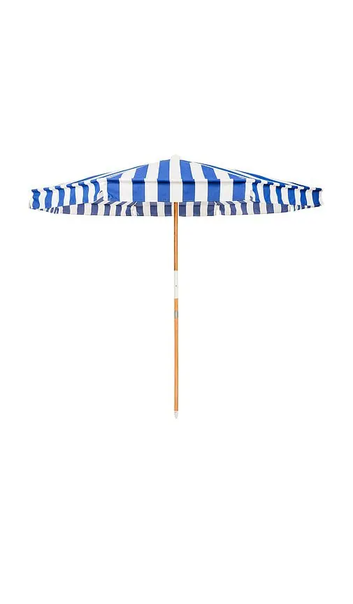 BUSINESS & PLEASURE Amalfi Umbrella In Blue,white - Crew Mediterranean Blue Stripe