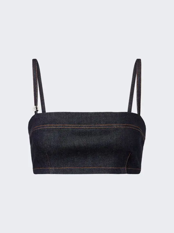 Jacquemus Le Bandeau Bisou De-nimes Dark - Navy