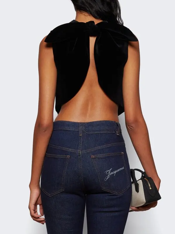 PATOU Scarf Top - Black