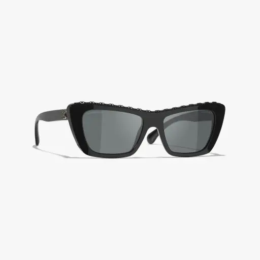 Chanel Butterfly Sunglasses - Black