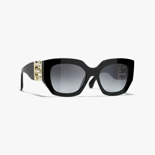 Chanel Butterfly Sunglasses - Black