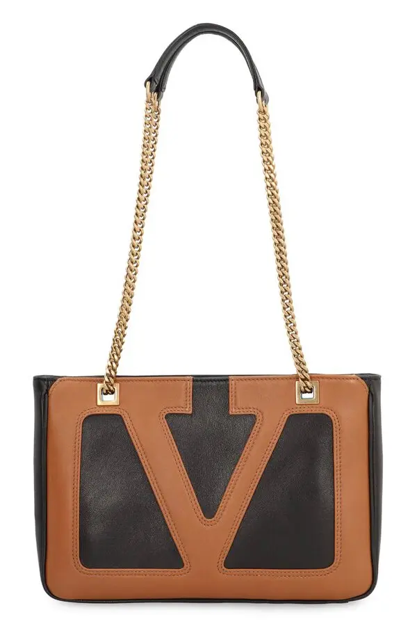 Valentino Garavani Viva Superstar Piccola Smooth Leather Tote Bag - Black
