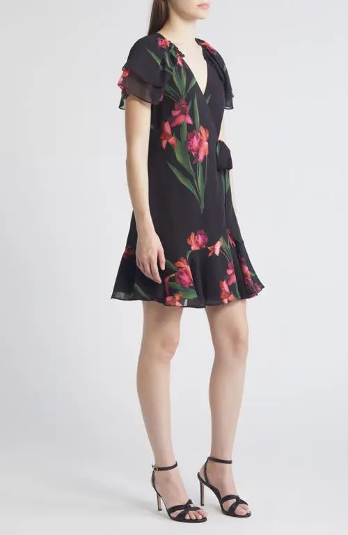 Ted Baker London Fasnia Floral Wrap Minidress