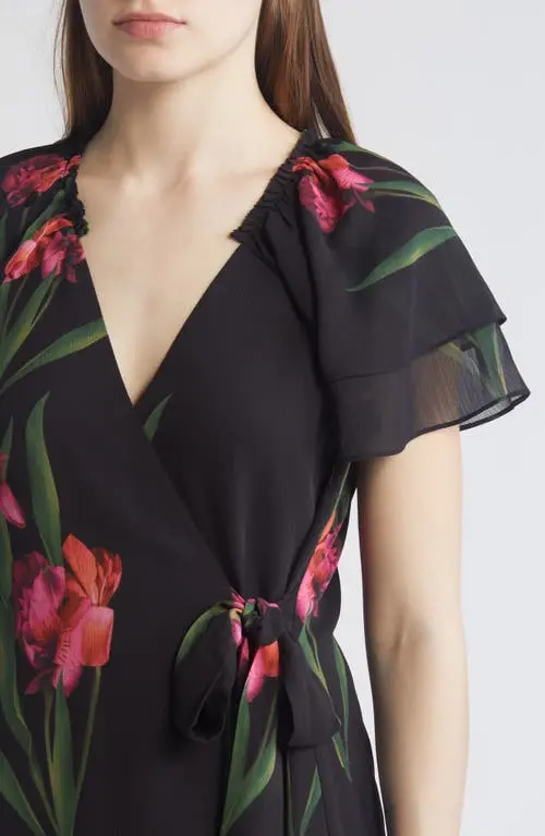 Ted Baker London Fasnia Floral Wrap Minidress