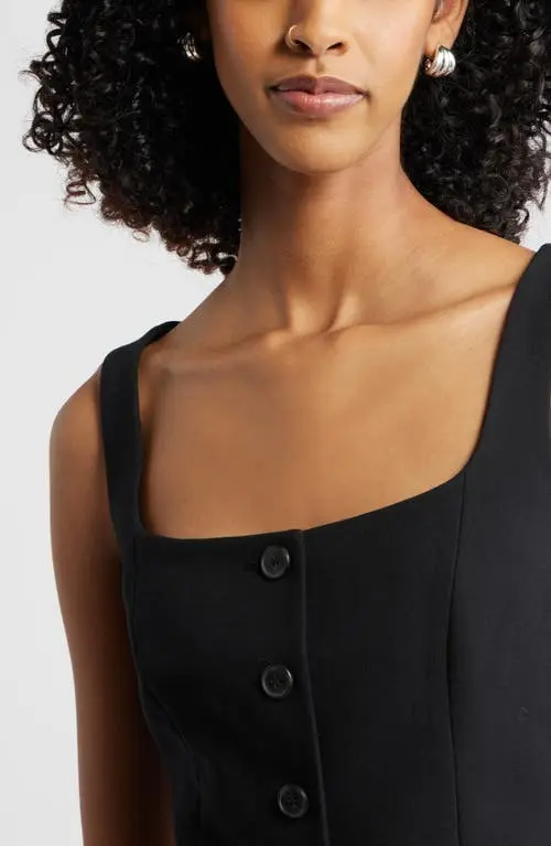OPEN EDIT Wide Ridged Huggie Hoop Earrings