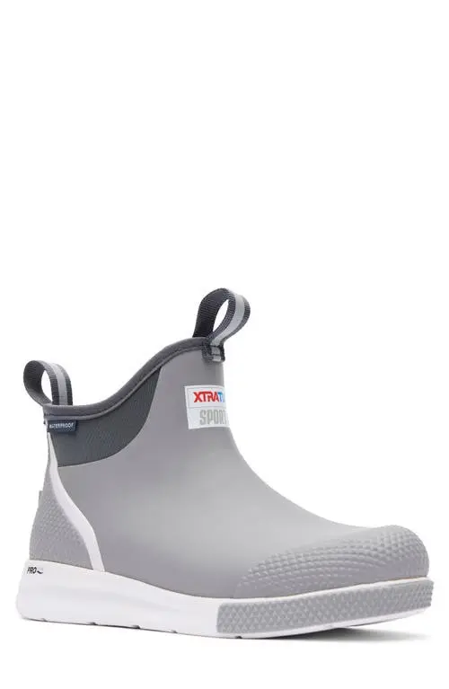 XTRATUF Waterproof Ankle Deck Sport Boot - Gray
