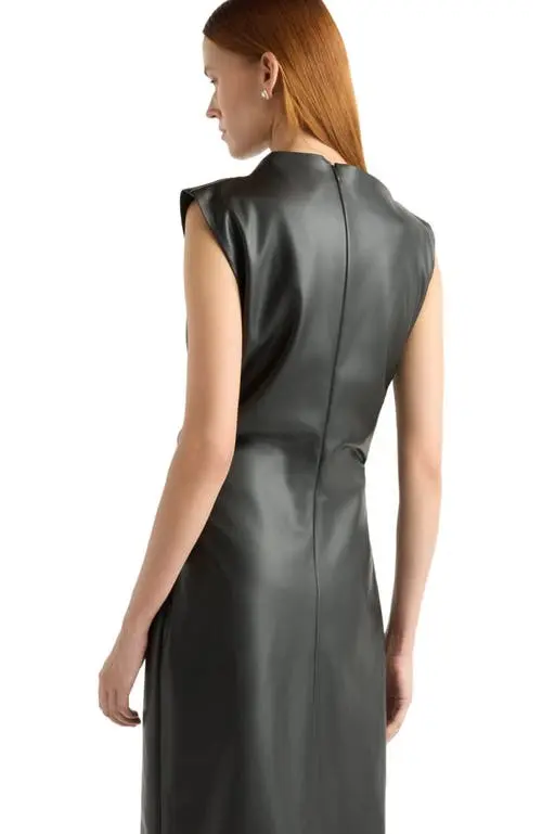 Modern Citizen Channing Vegan Leather Wrap Dress