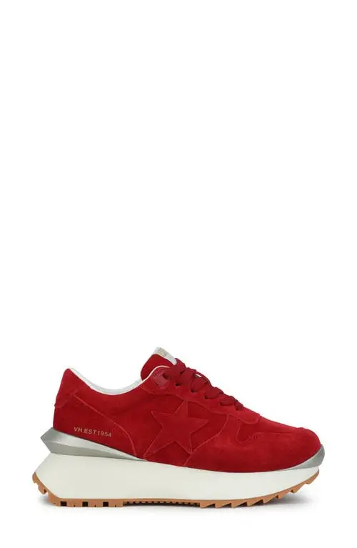 Vintage Havana Major Platform Sneaker - Red Suede