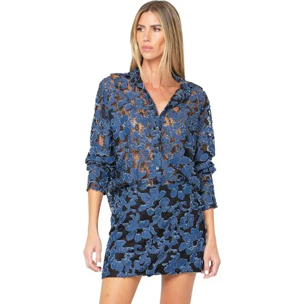 JBQ Beckett Embroidered Lace Shirt