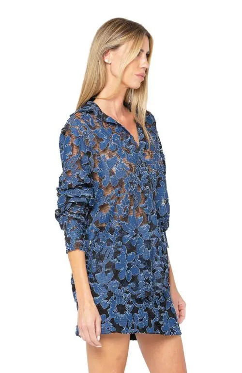 JBQ Beckett Embroidered Lace Shirt