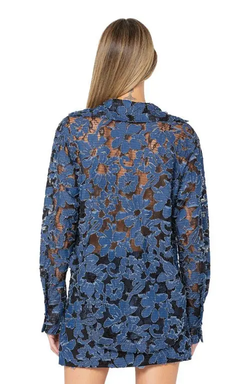 JBQ Beckett Embroidered Lace Shirt