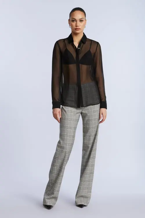 Bcbgmaxazria Glen Plaid Trousers