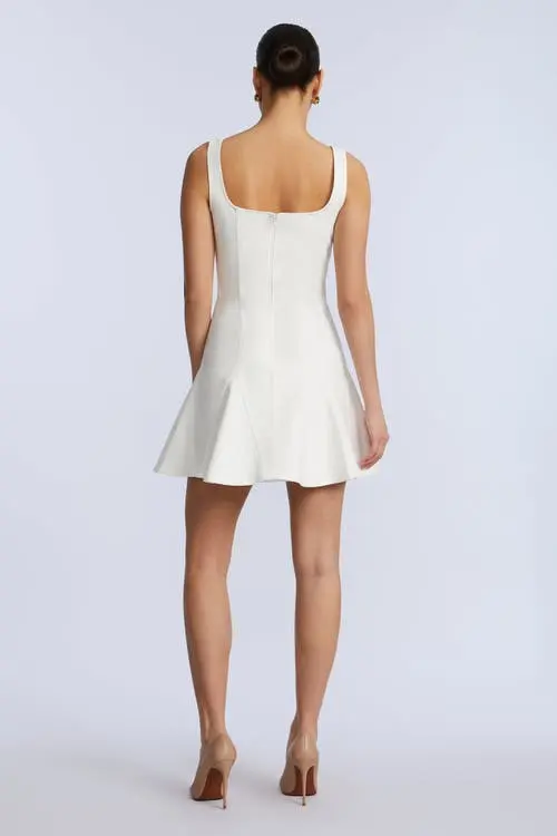 Bcbgmaxazria Solid Godet Dress