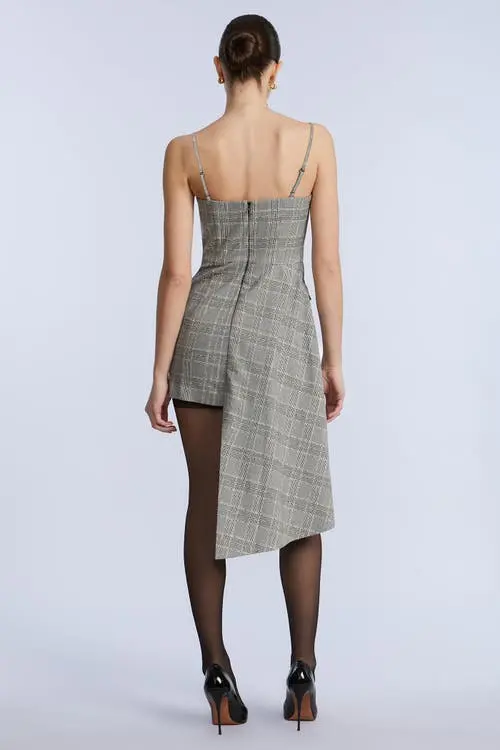 Bcbgmaxazria Asymmetric Draped Mini Dress