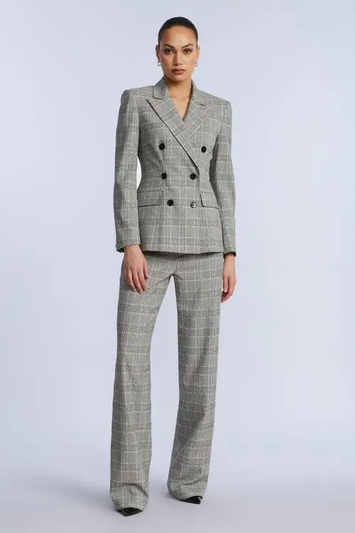 Bcbgmaxazria Glen Plaid Double-breasted Blazer