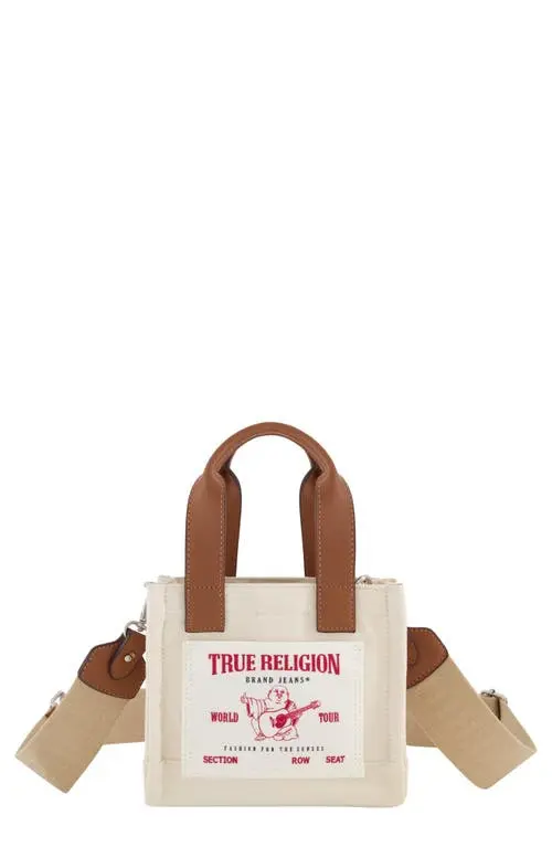 True Religion Canvas Mini Tote Bag - Natural