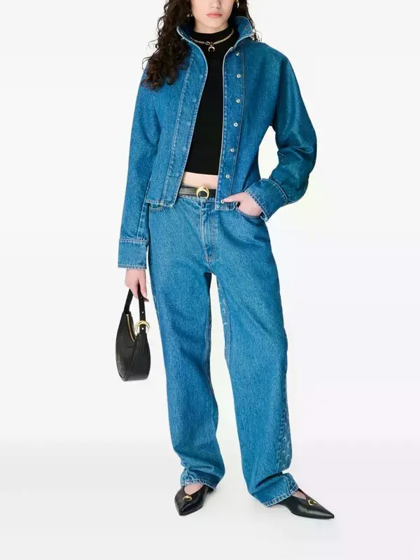 MARINE SERRE Moon Laser Denim Shirt