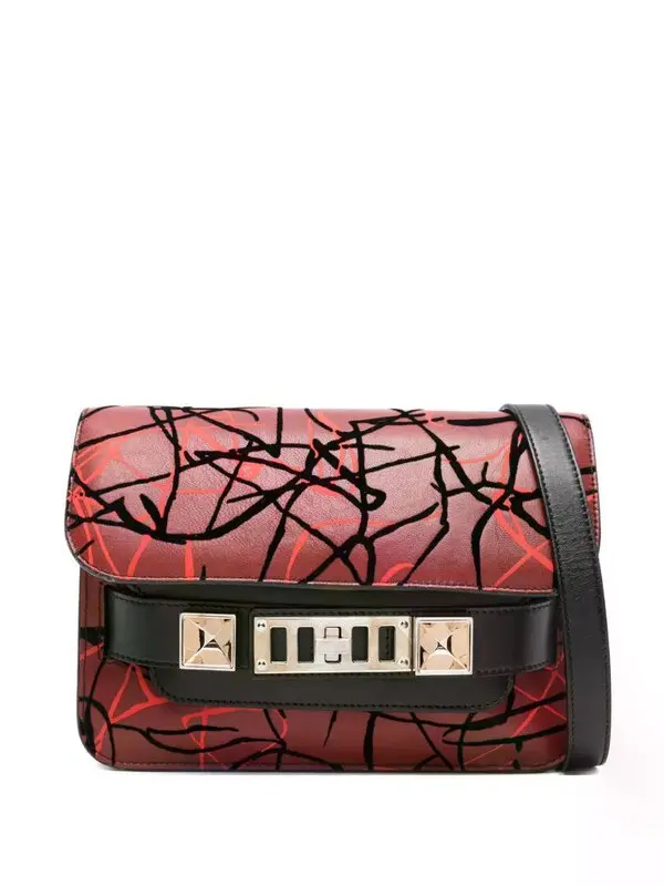 Proenza Schouler Scribble-print Clasp Shoulder Bag