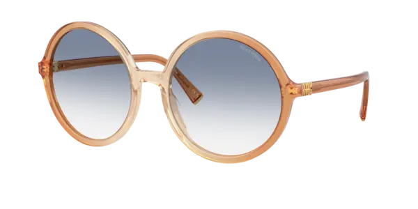 Miu Miu Mu B02s Sunglasses - Clear Gradient Light Blue