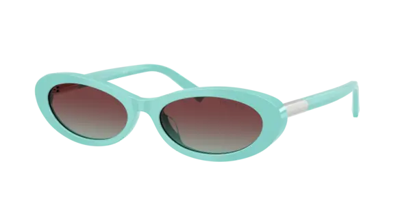 Tiffany & Co. Striped Black Sunglasses - Azure,burgundy