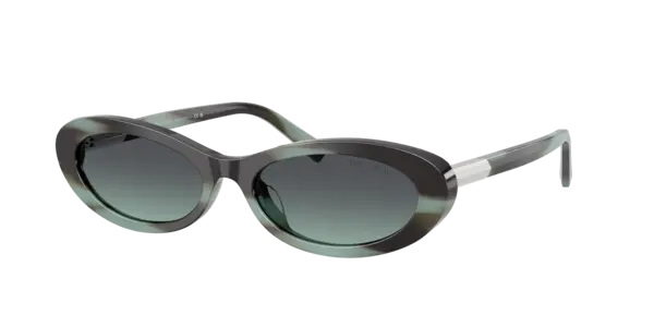 Tiffany & Co. Striped Black Sunglasses - Azure,dark Grey