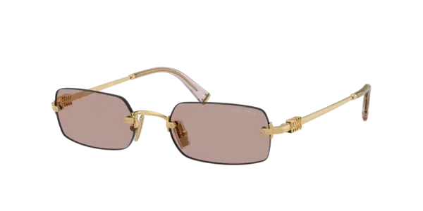 Miu Miu Mu B50s Sunglasses - Light Purple Brown