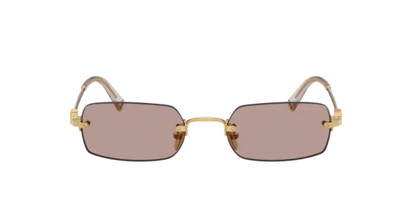 Miu Miu Mu B50s Sunglasses - Light Purple Brown