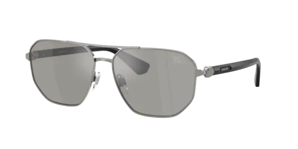 Burberry Be3166 Sunglasses - Light Grey Mirror Silver