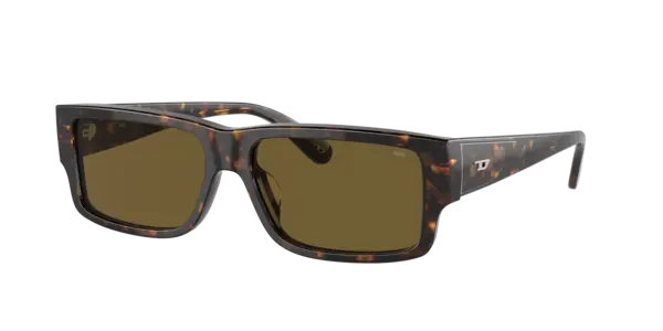 DIESEL® Rectangle Sunglasses - Solid Brown