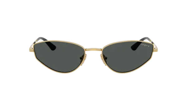 VOGUE EYEWEAR Gold Frame Sunglasses - Dark Grey