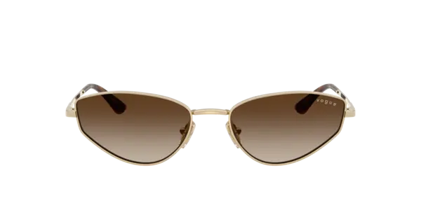 VOGUE EYEWEAR Gold Frame Sunglasses - Gradient Brown