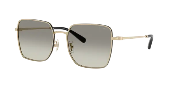 COACH Rose Gold And Bordeaux Sunglasses - Grey Gradient