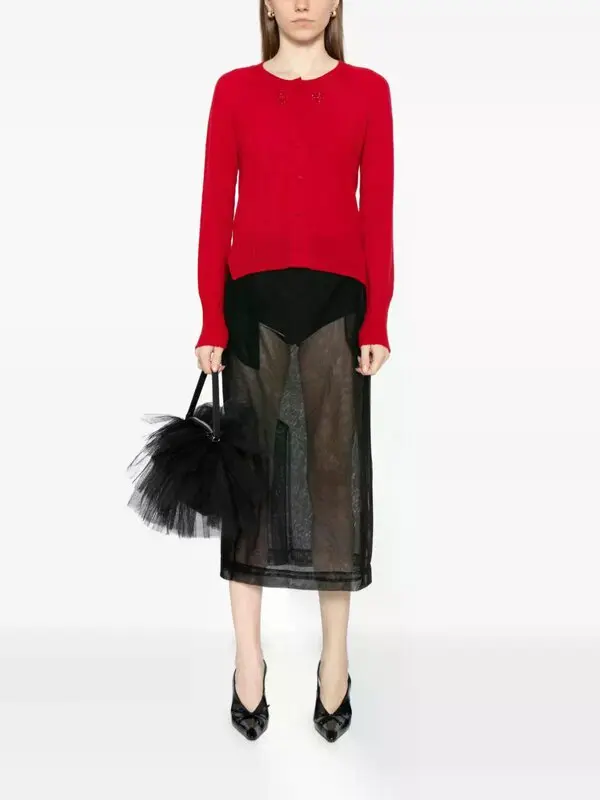 Simone Rocha Embellished Cashmere Cardigan