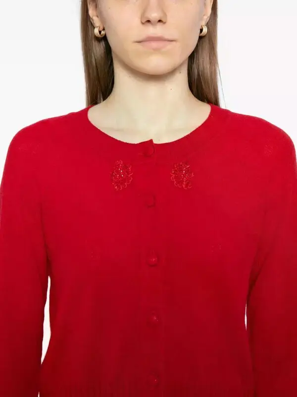 Simone Rocha Embellished Cashmere Cardigan
