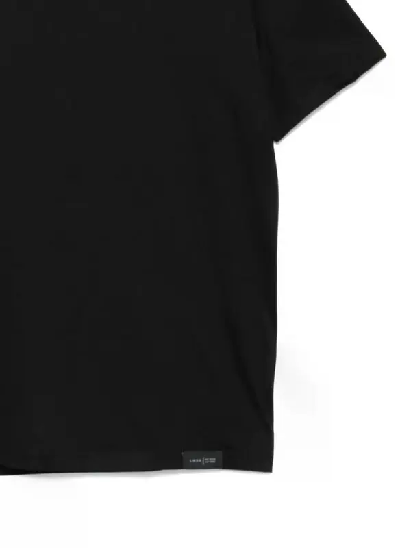 LOW BRAND Crew-neck Short-sleeved T-shirt - Black