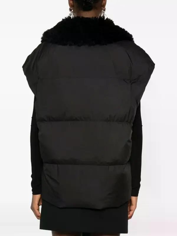 IRO PARIS Quilted Faux-fur Collar Vest