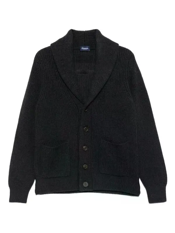 DRUMOHR Shawl-collar Patch-pocket Cardigan