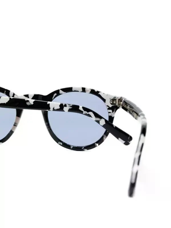 FAMILY AFFAIR Marble-pattern Round Sunglasses