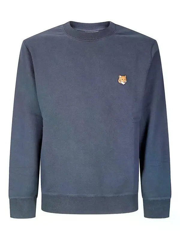 Maison Kitsuné Logo Patch Crewneck Sweatshirt