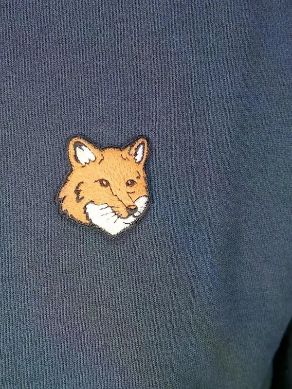 Maison Kitsuné Logo Patch Crewneck Sweatshirt
